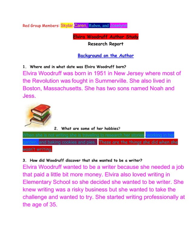 Dear austin author study red group | DOCX | Fiction | Books and Literature