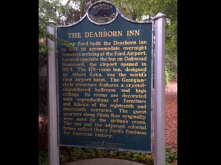 Dearborn inn tour | PPT
