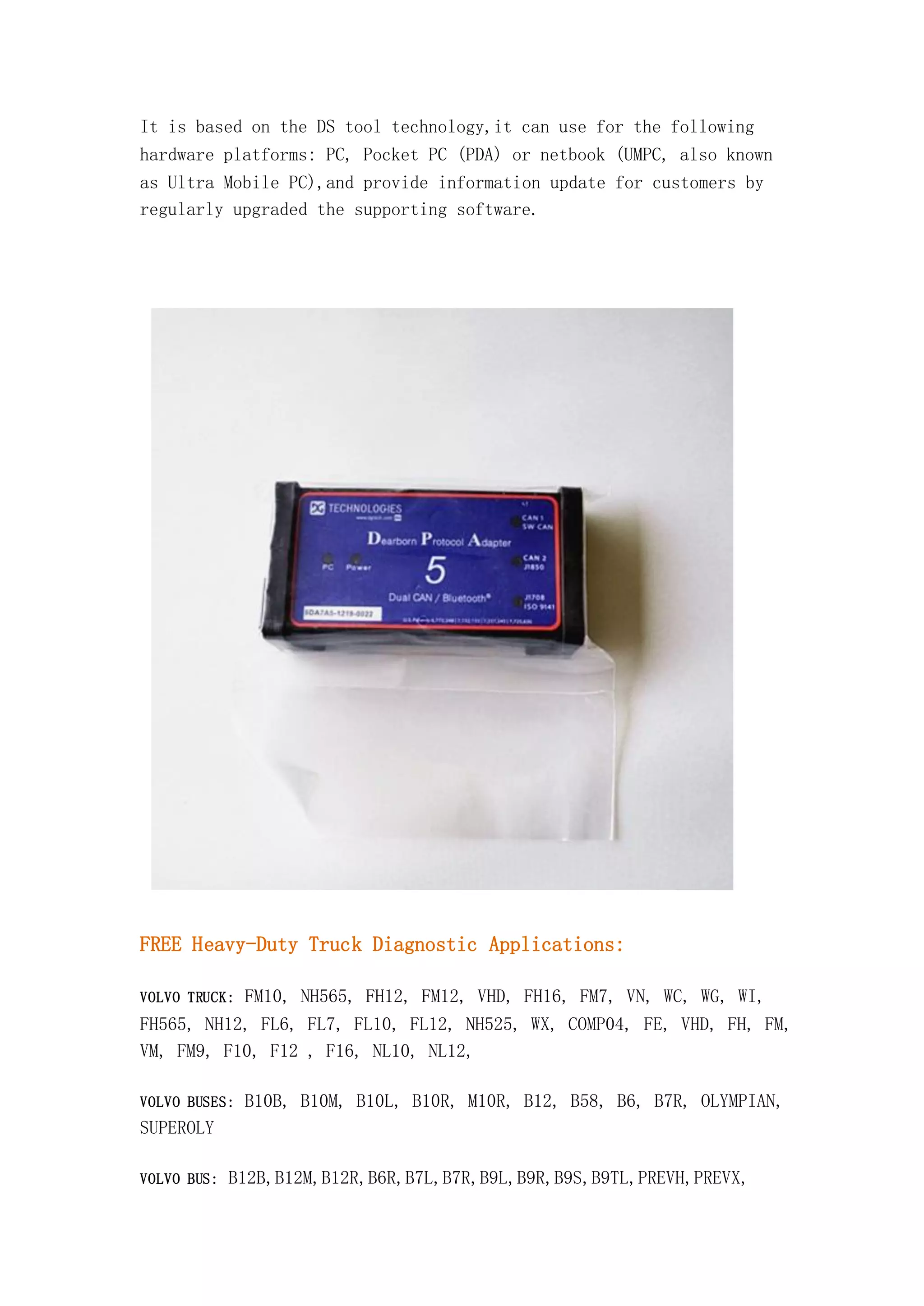 Dearborn Protocol Adapter 5 for Trucks,Trailers,Buses and Light ...