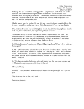 Dear daddy | DOCX