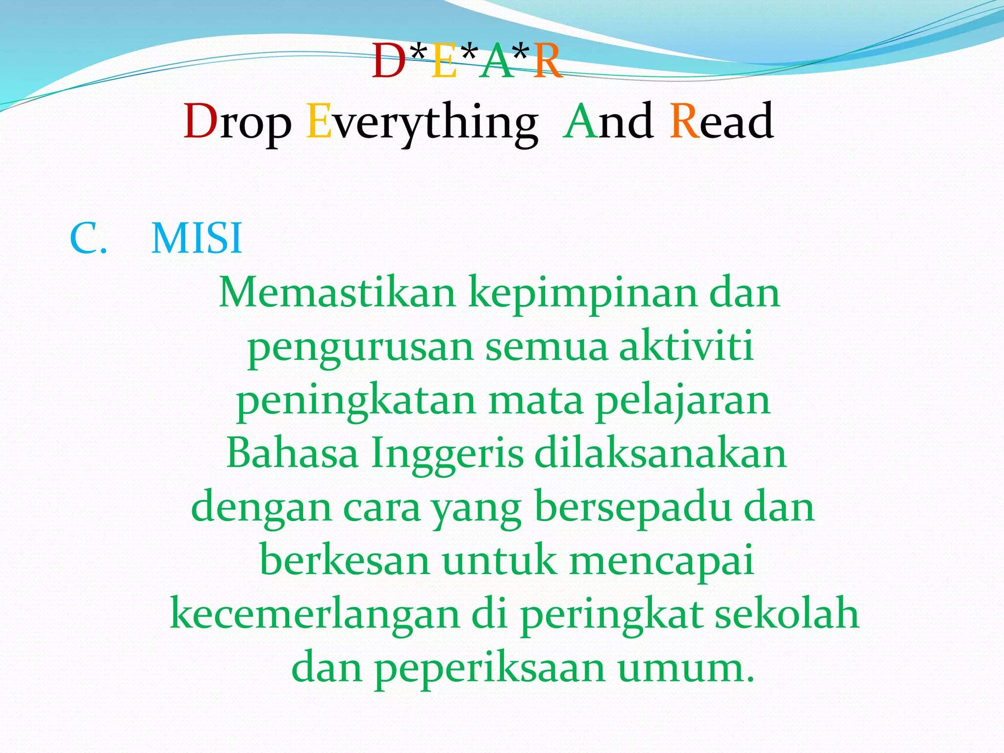 Dear(drop everything and read) | PPTX