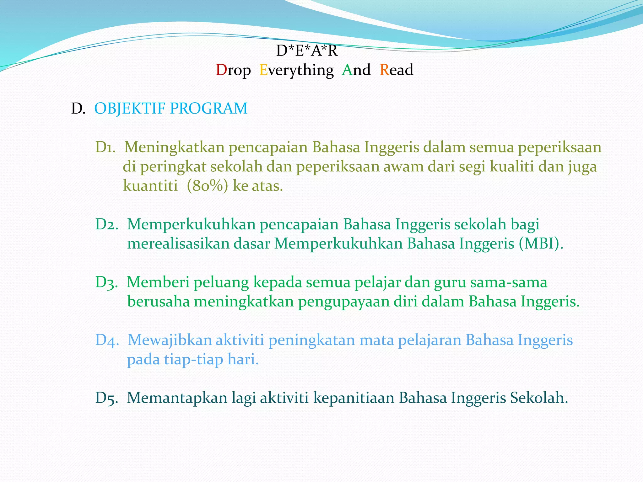 Dear(drop everything and read) | PPTX