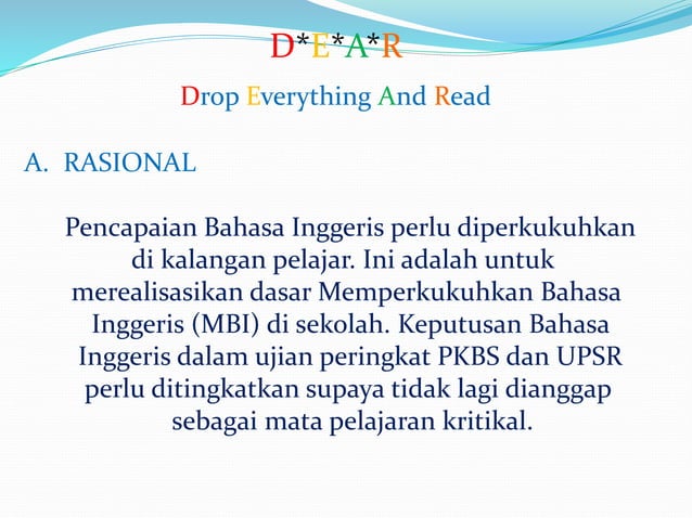 Dear(drop everything and read) | PPTX