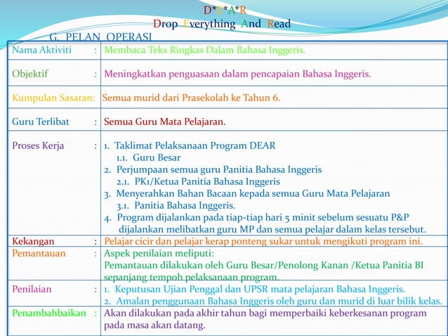 Dear(drop everything and read) | PPTX