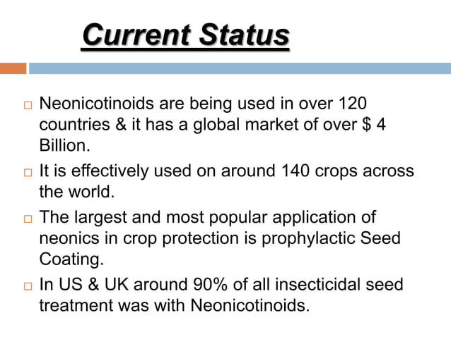 NEONICOTINOIDS & ITS EFFECT ON HONEY BEES | PPT | Agriculture | Industries