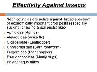 NEONICOTINOIDS & ITS EFFECT ON HONEY BEES | PPT
