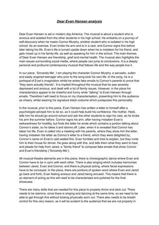 Dear Evan Hansen Analysis.pdf
