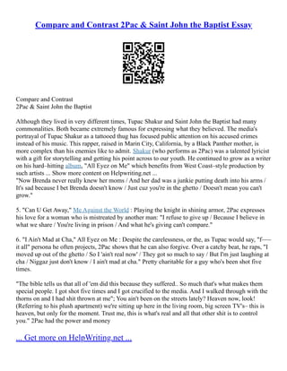 Dear Mama By Tupac Analysis | PDF