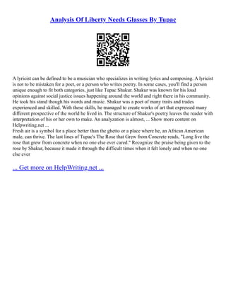 Dear Mama By Tupac Analysis | PDF