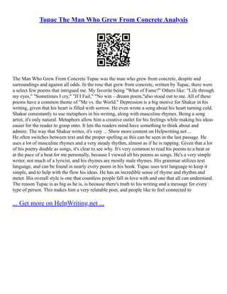 Dear Mama By Tupac Analysis | PDF
