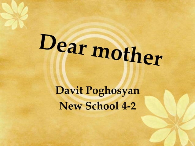 Dear mother | PPT