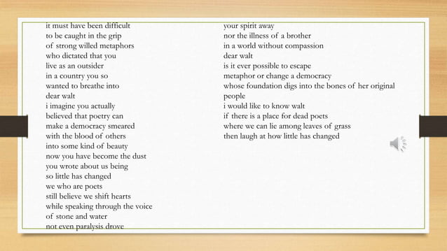 Keegan S: "Dear Walt" | PPT