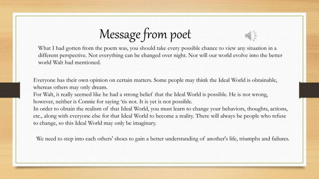 Keegan S: "Dear Walt" | PPT