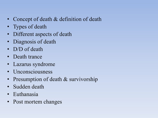 Death in Forensic Medicine | PDF