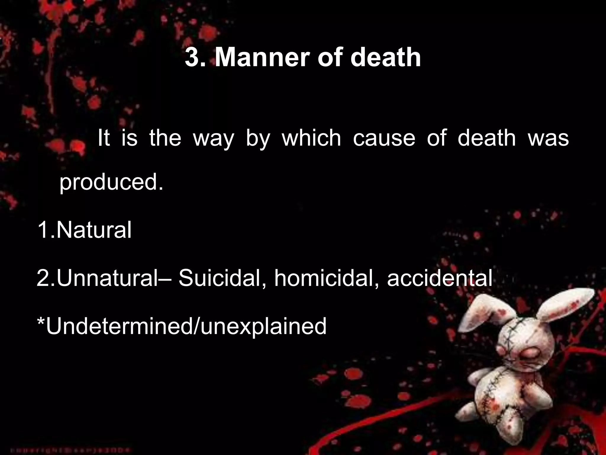 Mode of death | PPTX
