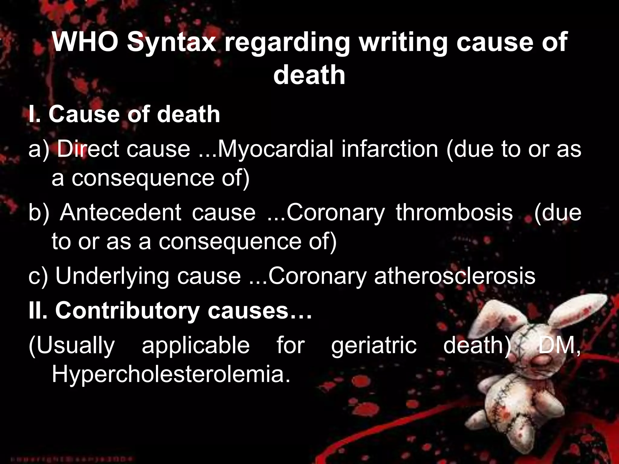 Mode of death | PPTX