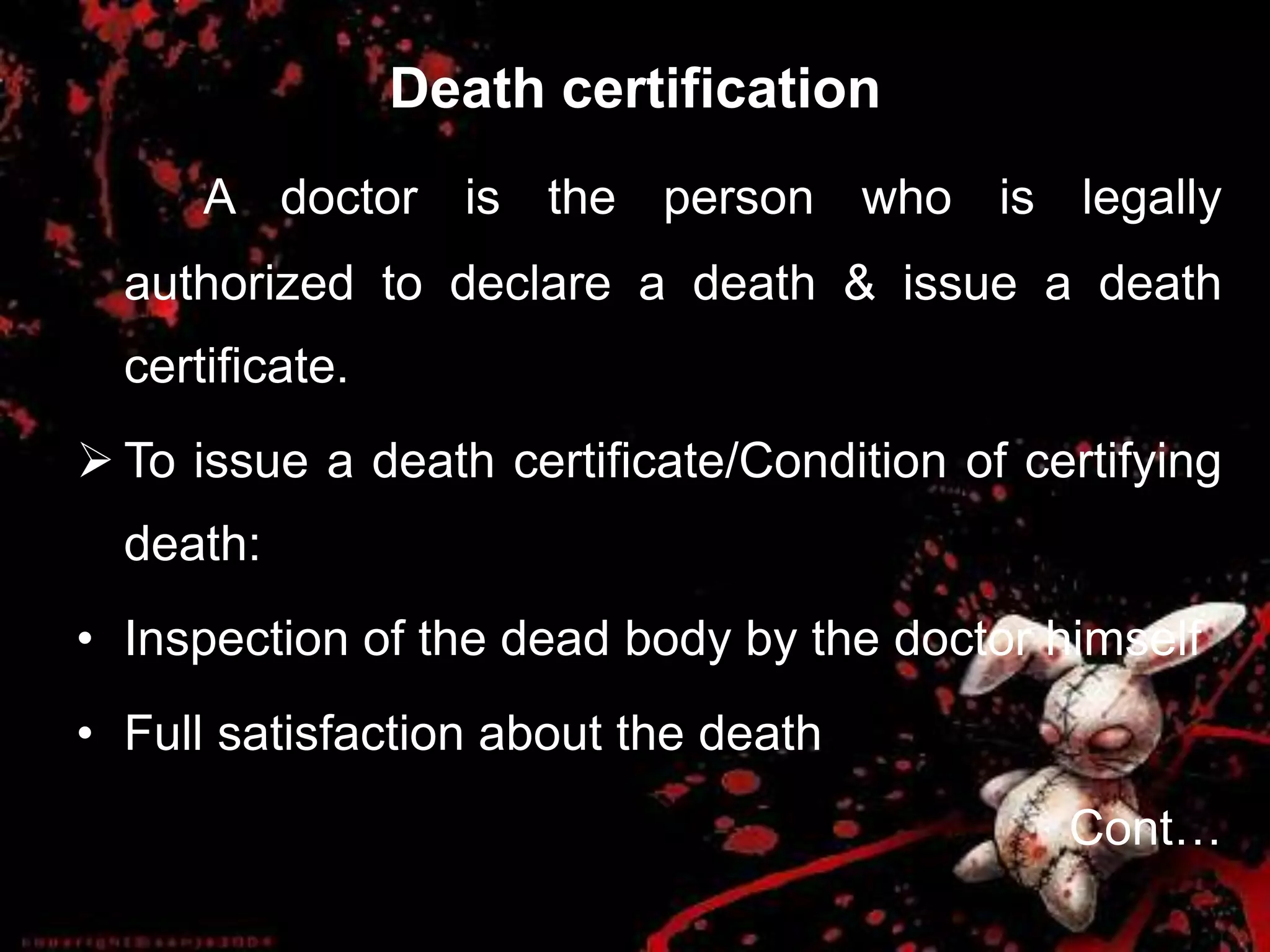 Mode of death | PPTX