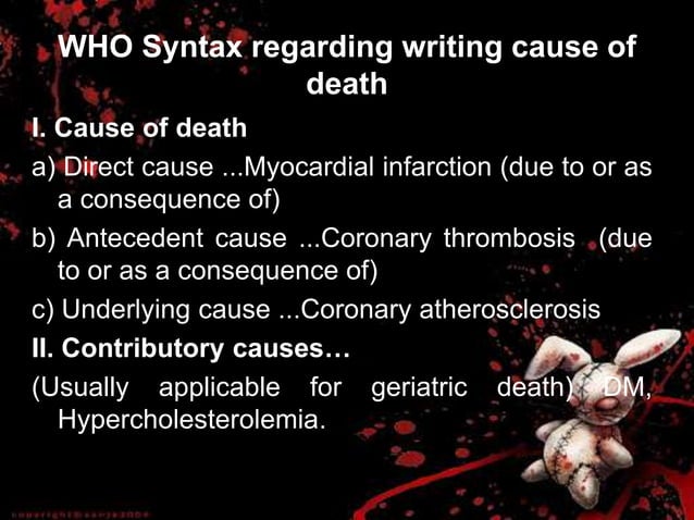 Mode of death | PPTX