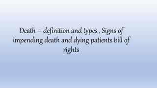 Death.pptx | Lung and Respiratory Health | Diseases and Conditions