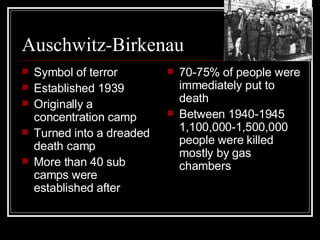 Death Camps | PPT | Death, Injury, or Military Conflict | Sensitive Topics