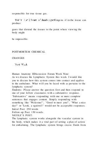 Death – Agonal and Postmortem Changes• DEATH IS A PROCES | DOCX