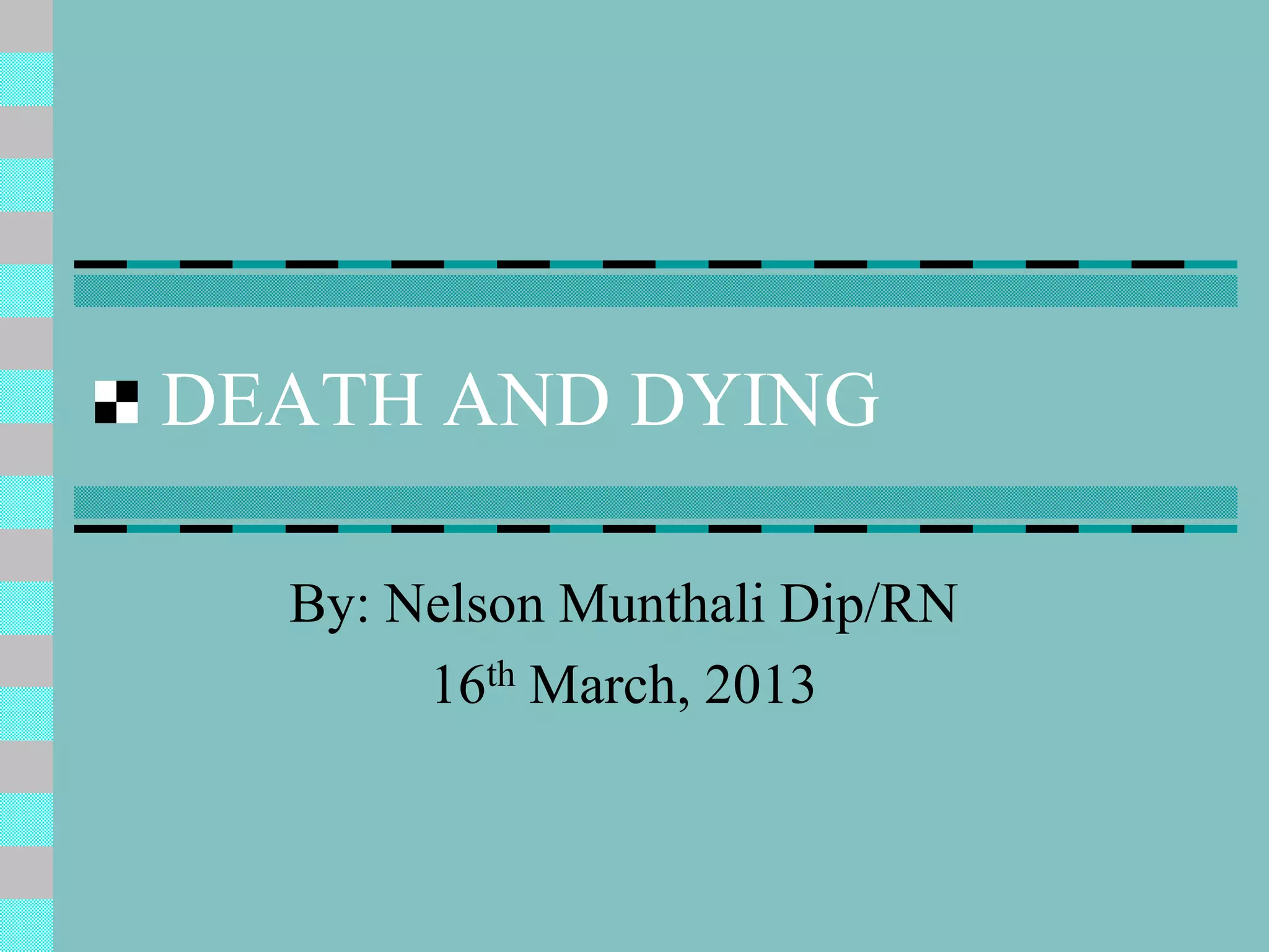 Death and dying | PPTX