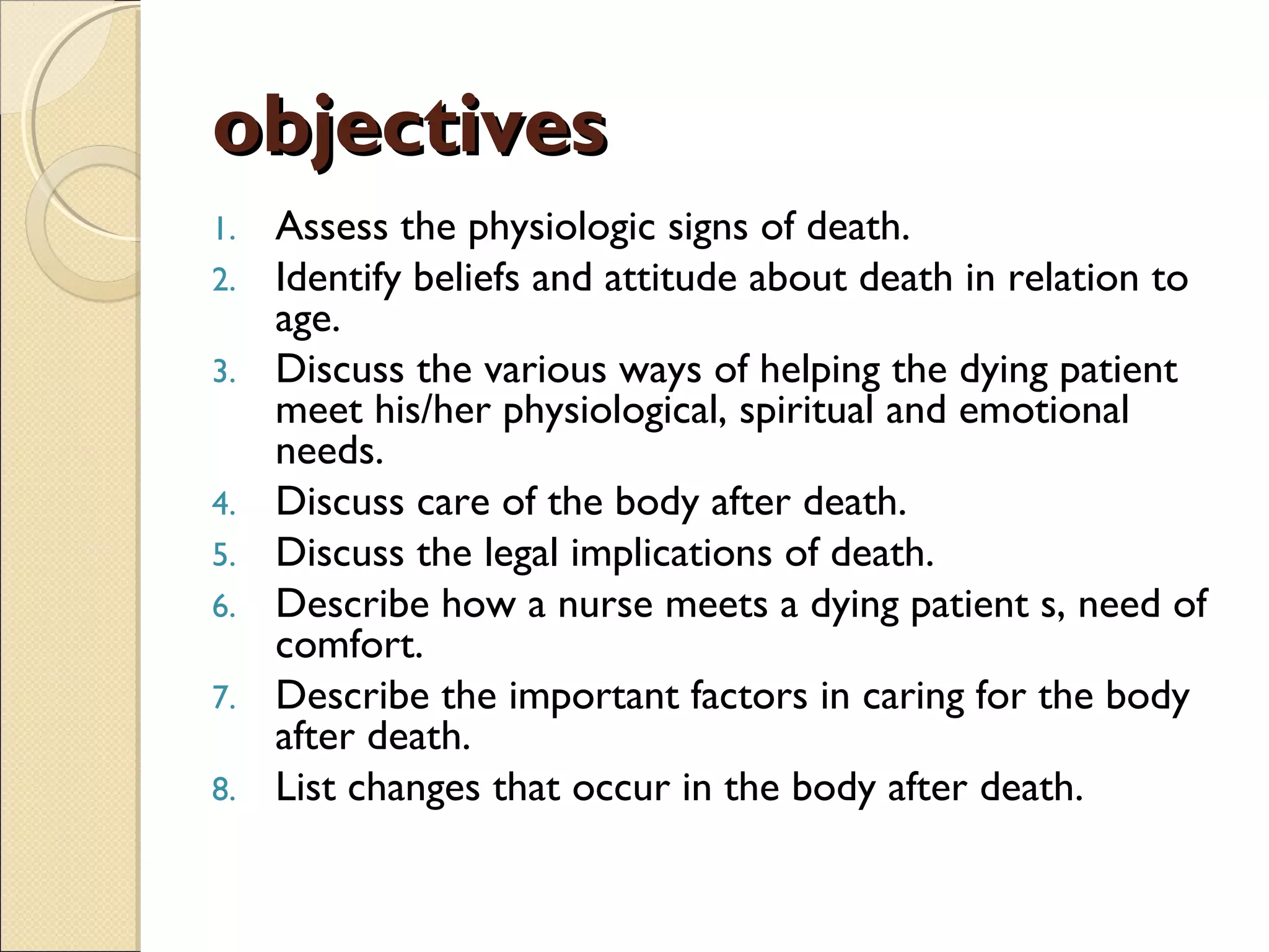 Death and dying | PPT