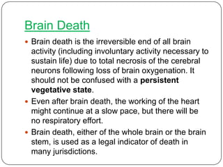 Death and life sustaining treatments AND MEDICAL AND LEGAL ETHICAL VIEW ...
