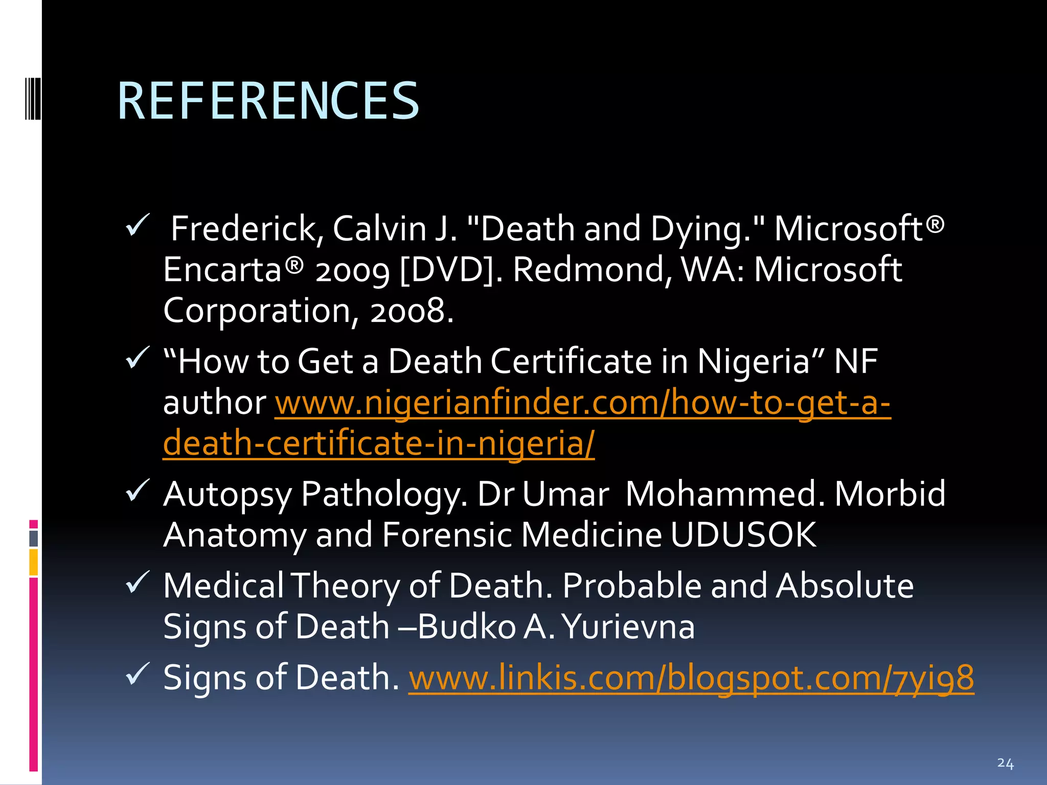 Death and signs of death | PPTX