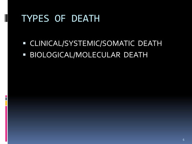 Death and signs of death | PPTX | Death, Injury, or Military Conflict ...