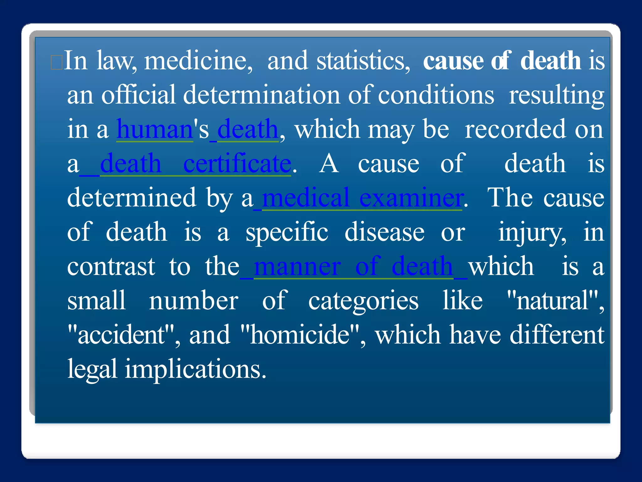 Death and signs of death | PDF