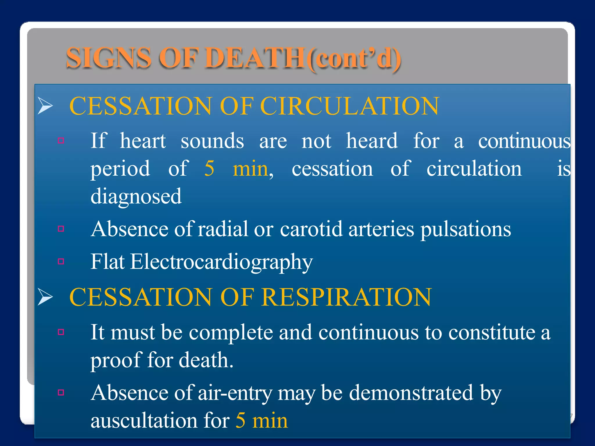 Death and signs of death | PDF
