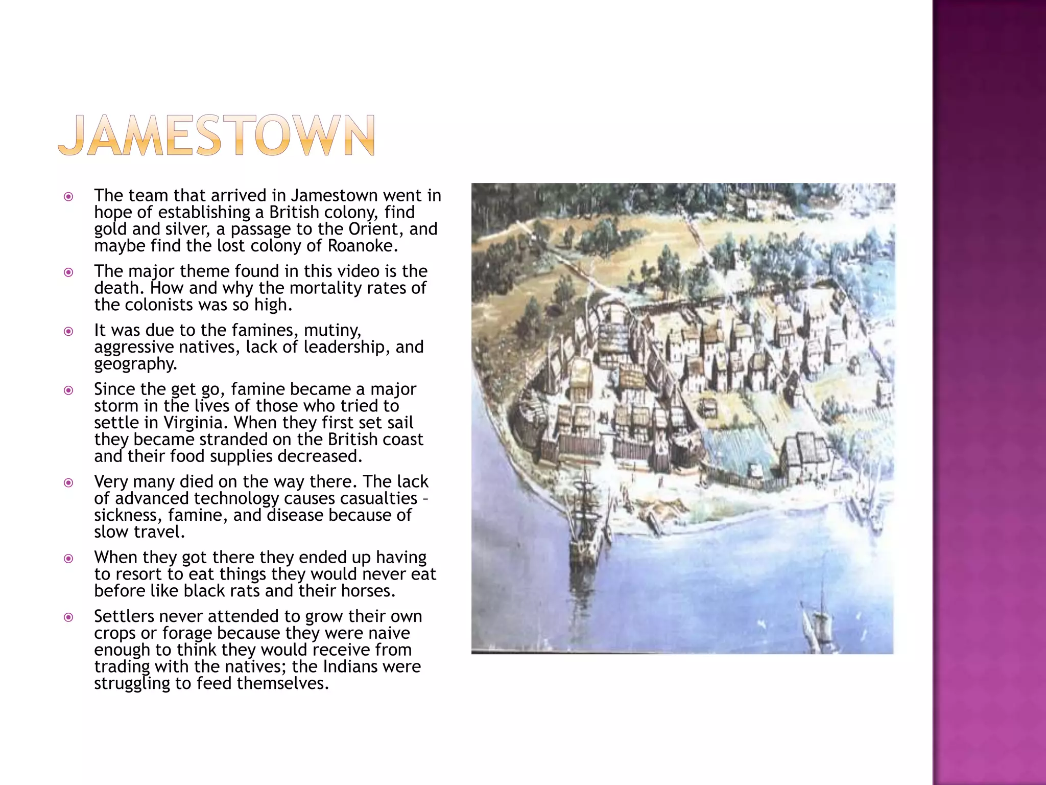 Death at jamestown | PPT