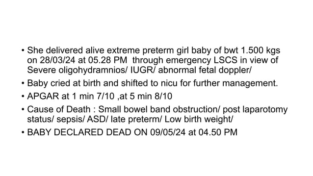 death audit methodology nicu MAY RAO-1.pptx | Pregnancy | Reproductive ...