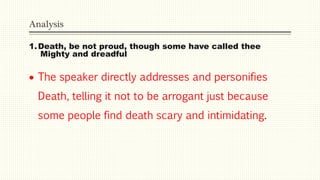 Death be not proud | PPTX