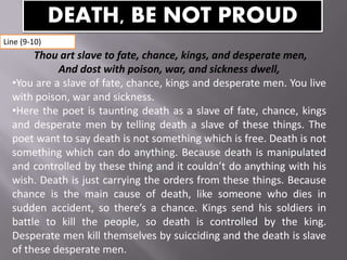 Death, be not proud | PPTX