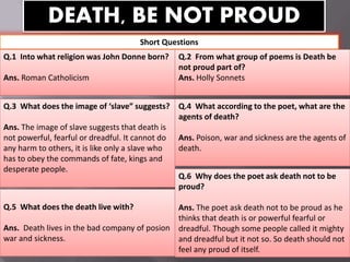 Death, be not proud | PPTX