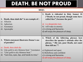 Death, be not proud | PPTX