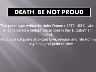 Death, be not proud | PPTX