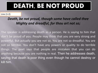 Death, be not proud | PPTX