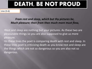 Death, be not proud | PPTX
