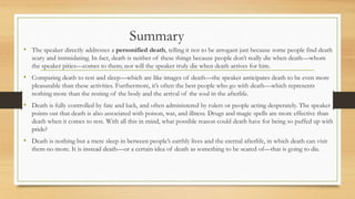 Death, be not Proud by John Donne, a mataphysical poem about christian ...