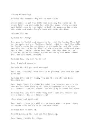 Death birthday script draft | PDF