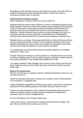 Death by a thousand meetings | PDF