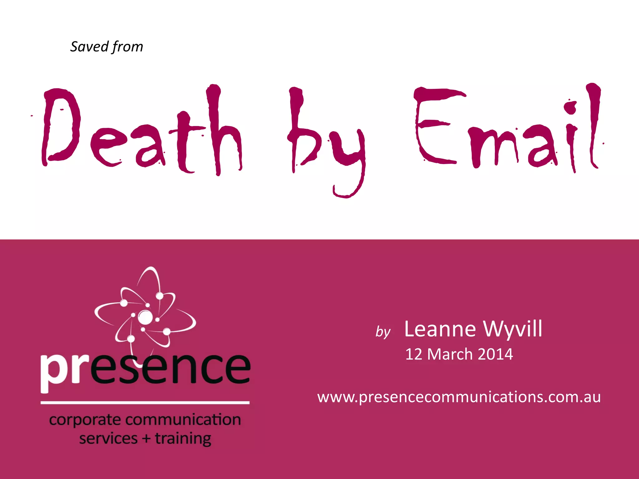 Avoiding "Death by email" | PDF