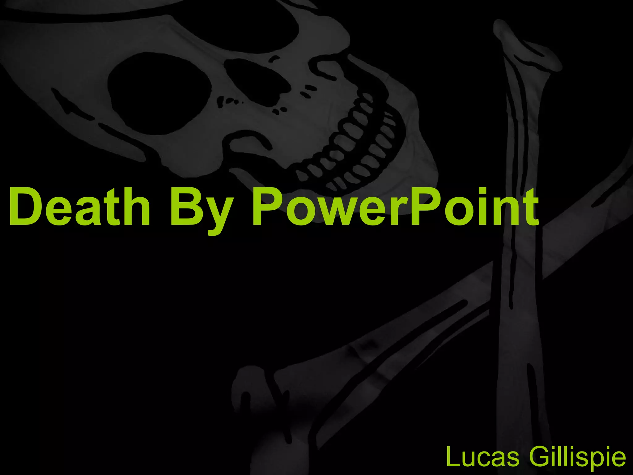 Death By Powerpoint - Avoiding A Classroom Tragedy | PPT