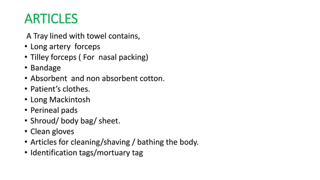 Death & Care of dead body | PPTX | First Aid | Injuries