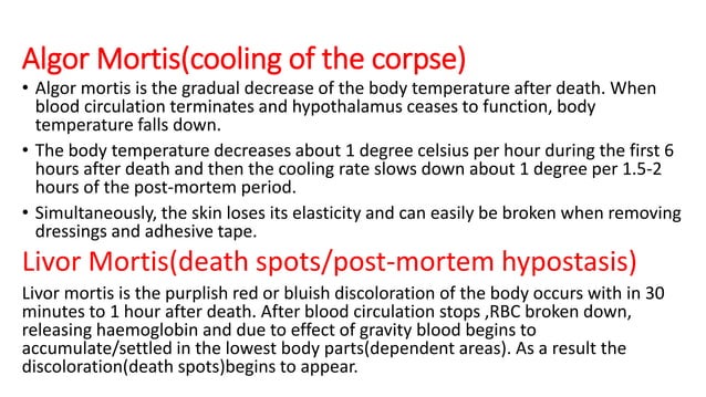 Death & Care of dead body | PPTX | First Aid | Injuries
