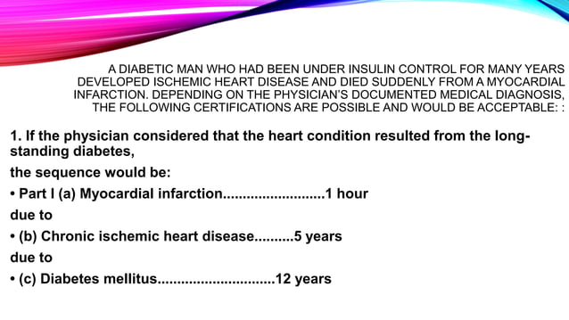 Death Certification.pptx. MCCD ICD FORMS | PPTX
