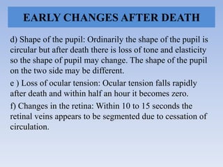 Death & changes after death | PDF | Eye and Vision Conditions ...
